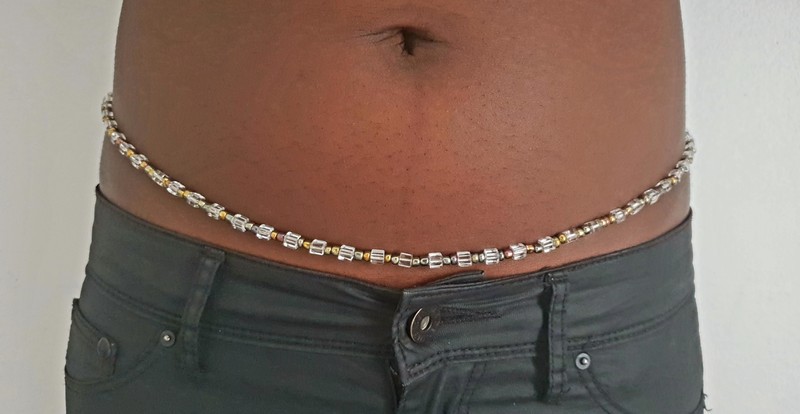 A belly chain bine bine baya waist jewel, Waist beads, body jewel by ar ...