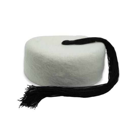 Tunisian Chechia With Pompom In White Wool by ileycom - Hats, caps, hea ...