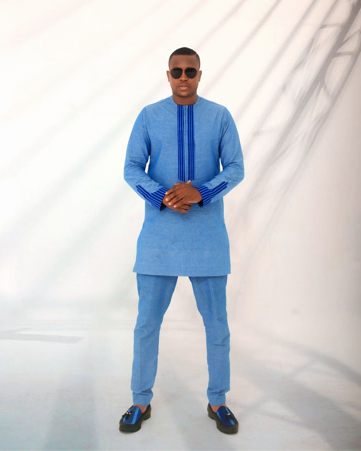 Blue Adeola set by funkefashionhouse - Men 2 pieces set - ANKA
