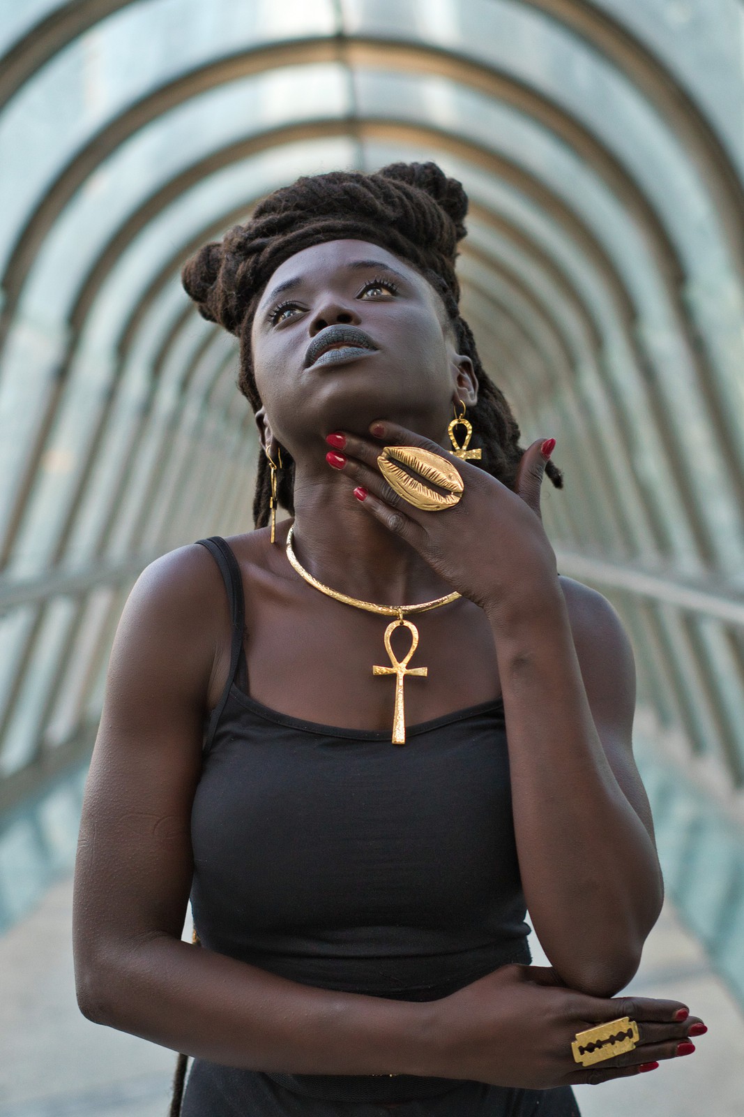 Magnifique collier bronze «Ankh» par abi-creations - Ras du cou - ANKA